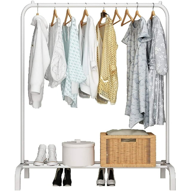 Metal Clothing Rack, Clothing Rack for Hanging Clothes, White - Walmart.com