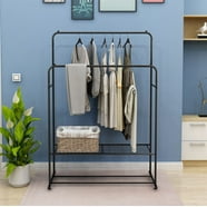 Mainstays Wire Shelf Closet Organizer, 2-Tier, Easy to Assemble ...