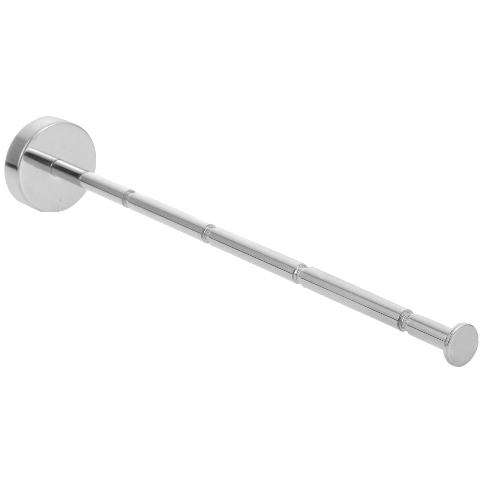 Metal Clothing Rod Clothes Hanger Rod Wall Mount Hanging Pole Closet ...