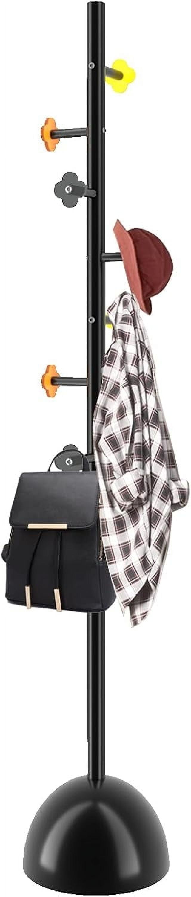 Metal Coat Rack Stand with Ball Base, Modern Coat Rack Freestanding ...