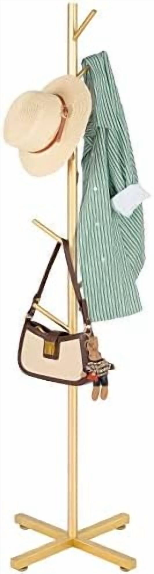 Metal Coat Rack Stand, Modern Coat Rack Freestanding with 8 Hooks, Coat ...