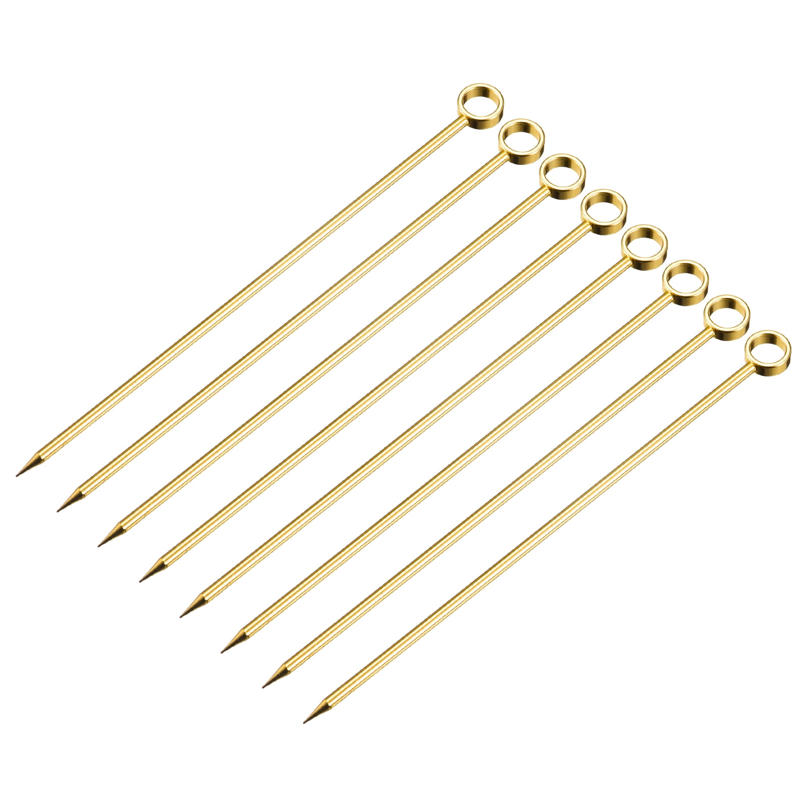 Metal Cocktail Picks 8Pcs, Reusable Stainless Steel Cocktail Toothpick ...