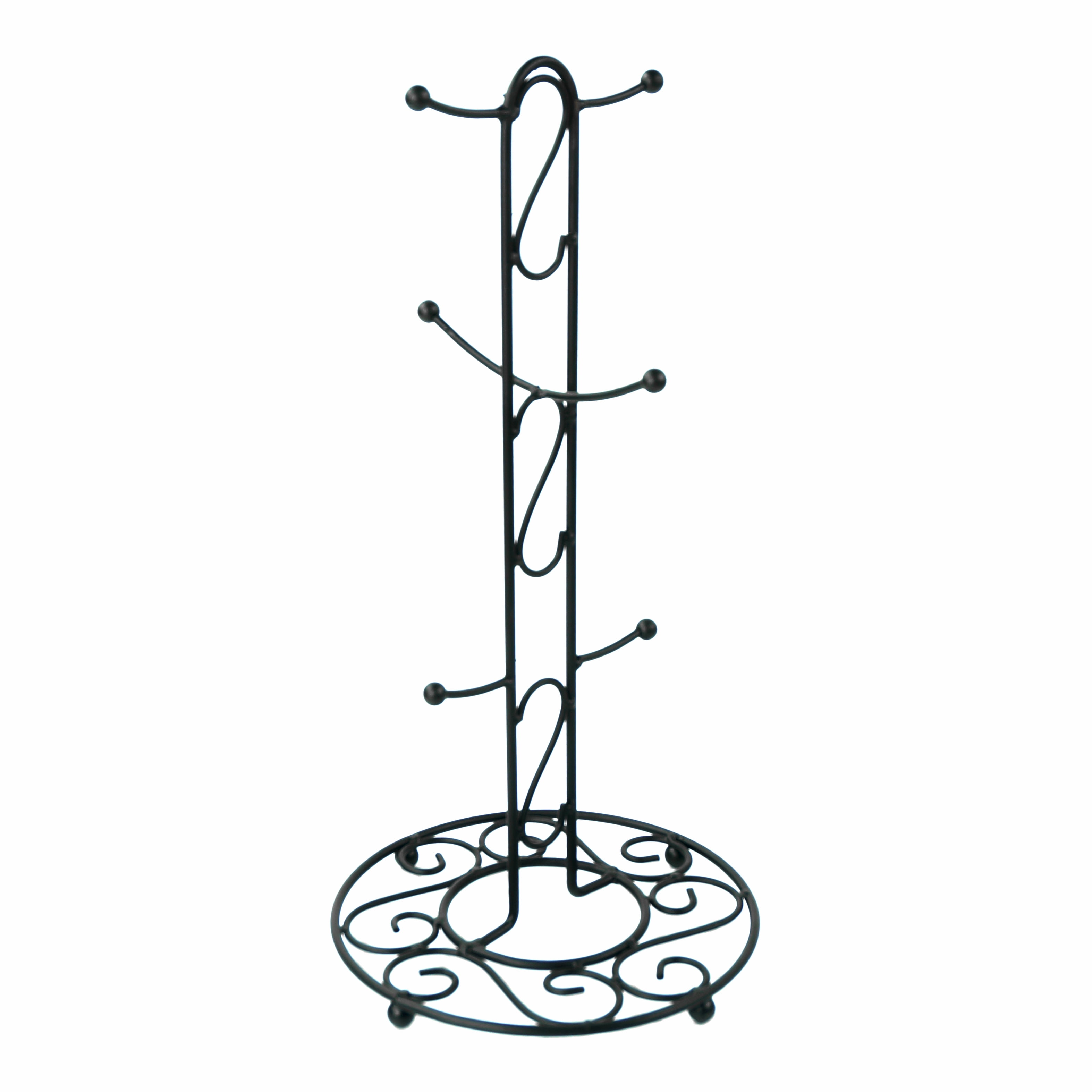 Metal Coffee Cup Holder Kitchen Coffee Mug Tree Countertop Tea Cups ...