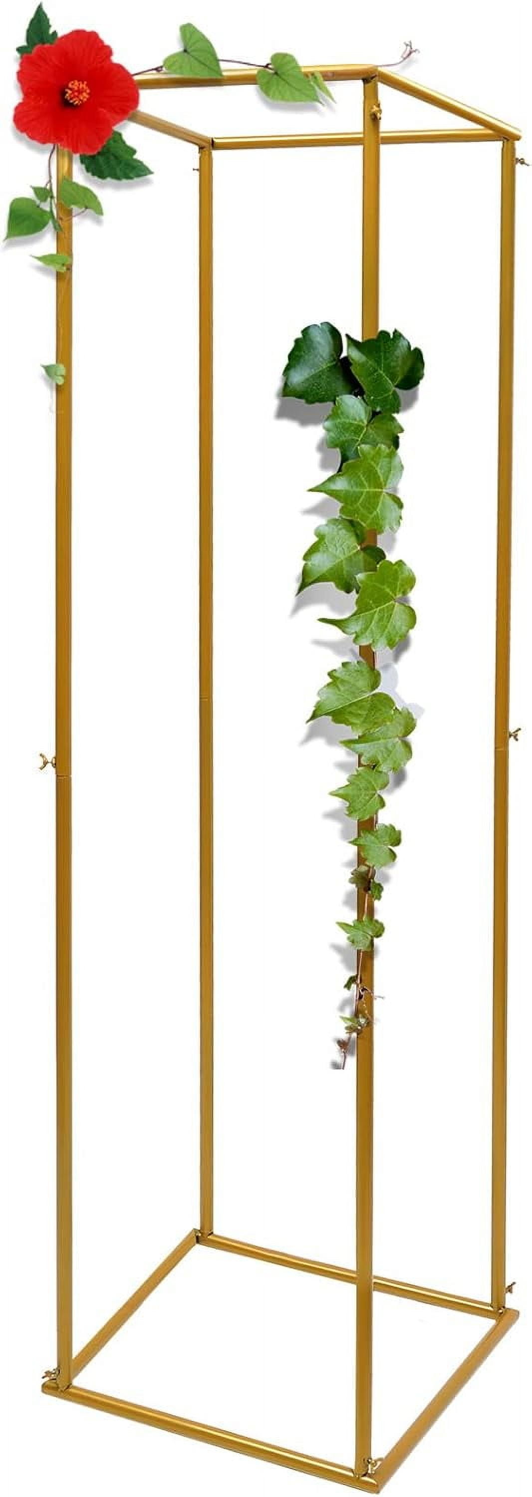 Metal Column Flower Stand ,Flower Arrangement Centerpiec Rack, Gold ...