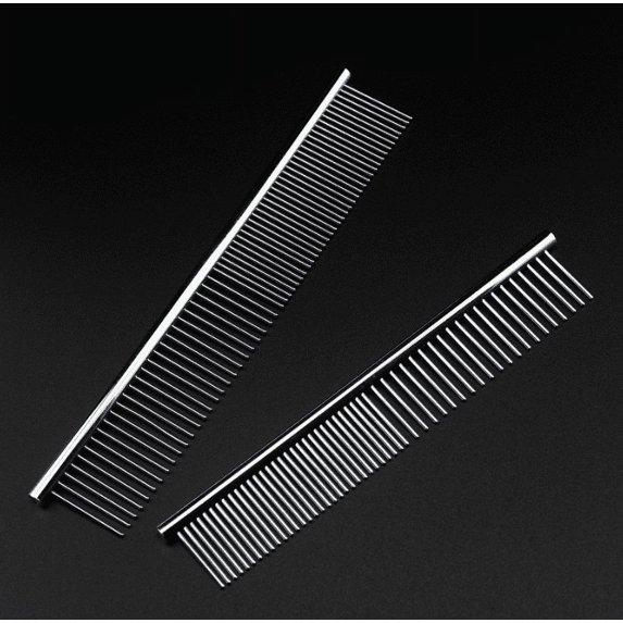 Metal Comb for Dogs, Metal Dog Combs, 2 Pack Cat Comb with Rounded Ends ...