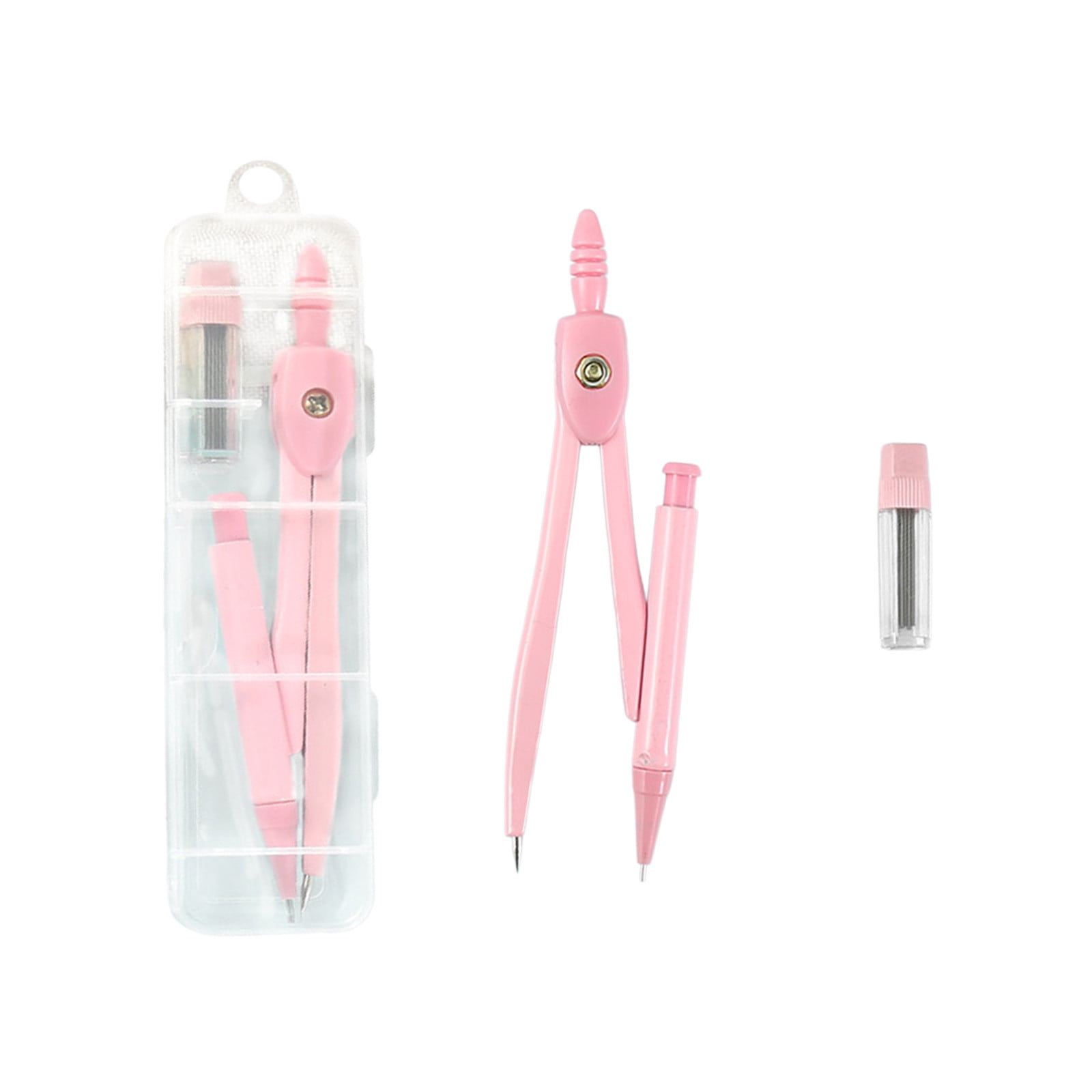 Metal Compass Set for Geometry with Extra Lead Refills, Math Compass ...