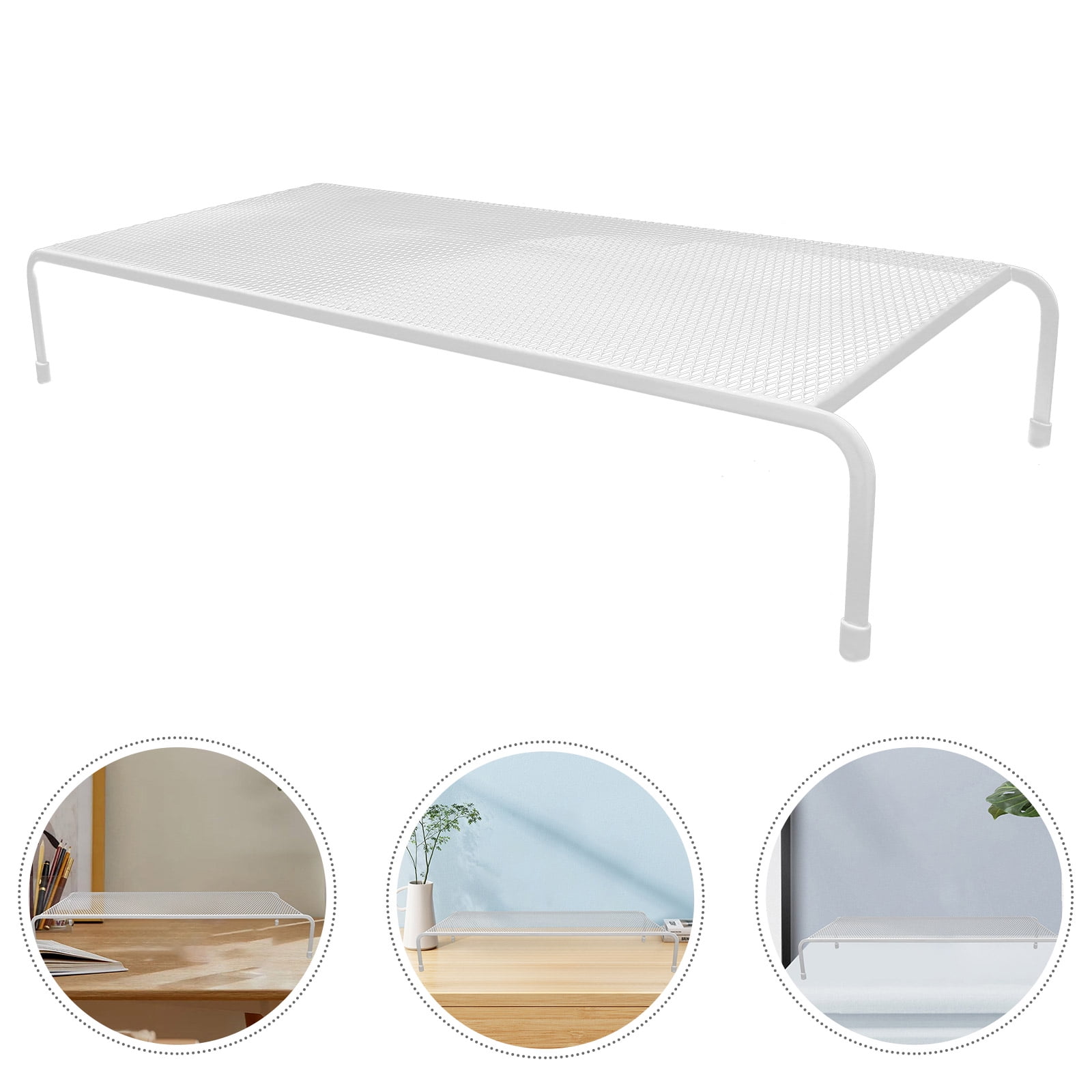 Metal Computer Riser,Metal Monitor Stand Mesh Monitor Stand Transparent ...