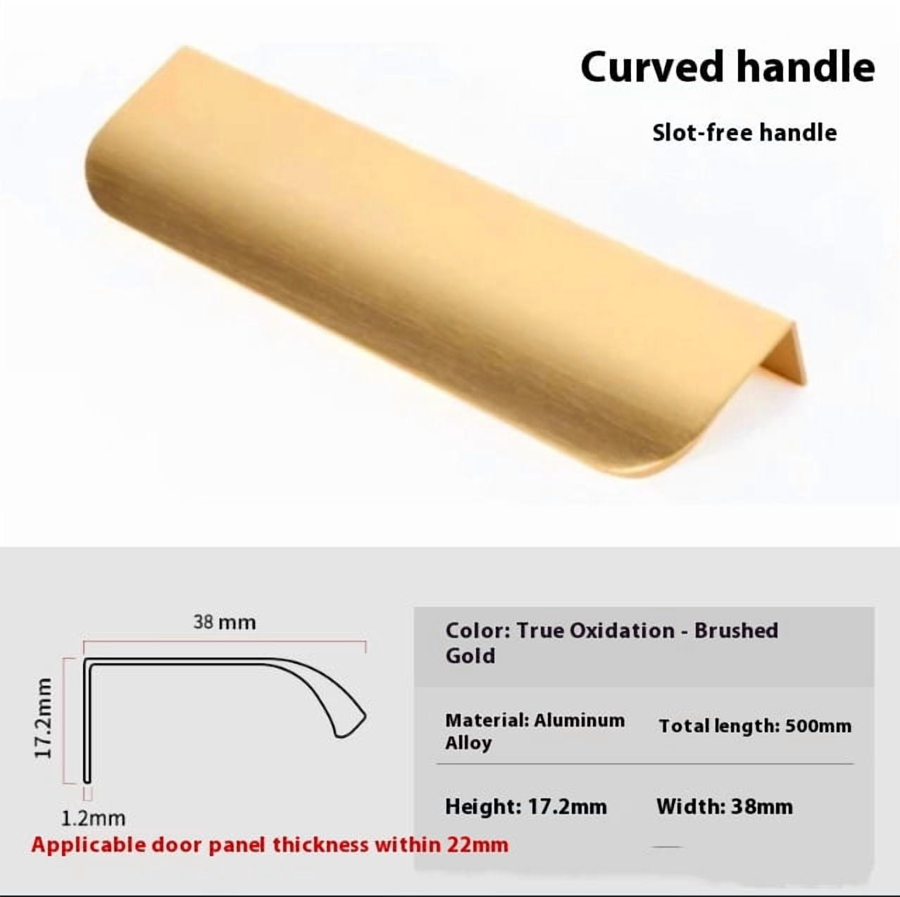Metal Concealed Drawer Handles, Modern Style Cabinet Hardware For ...