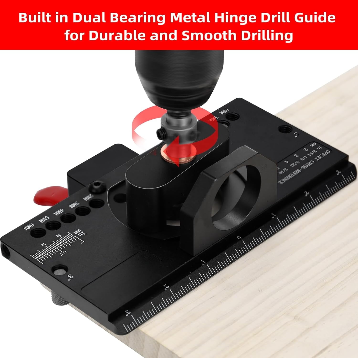 Metal Concealed Hinge Jig with Quick Clamp and Dust Vacuum Adapter ...