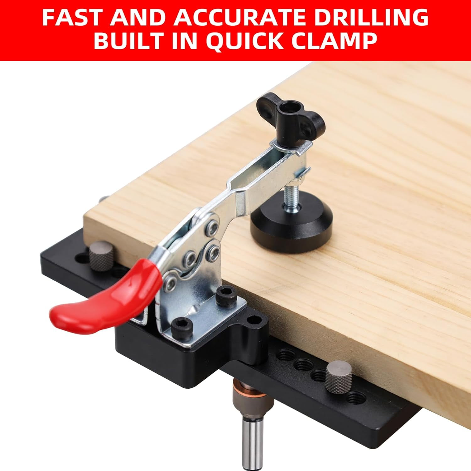 Metal Concealed Hinge Jig with Quick Clamp and Dust Vacuum Adapter ...