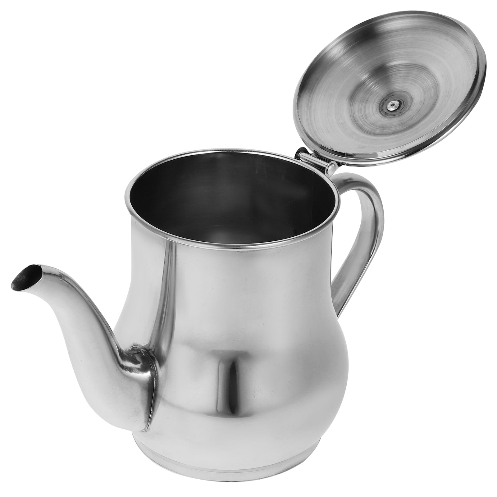 Metal Container with Lid Grease Stainless Steel Jug Oil Can Storage ...