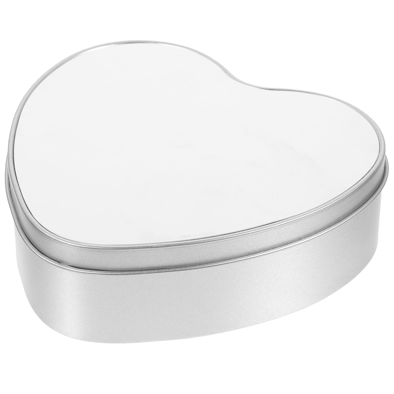 Metal Container with Lid Sublimation Blank Tin Box Empty Cans Heart ...
