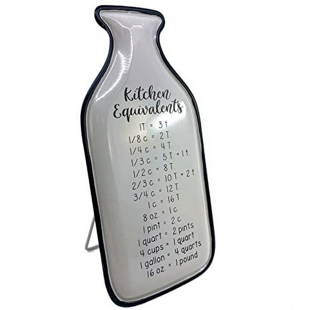 Metal Conversion Chart Sign - Easel Stand or Wall Hanging, Metal Milk ...