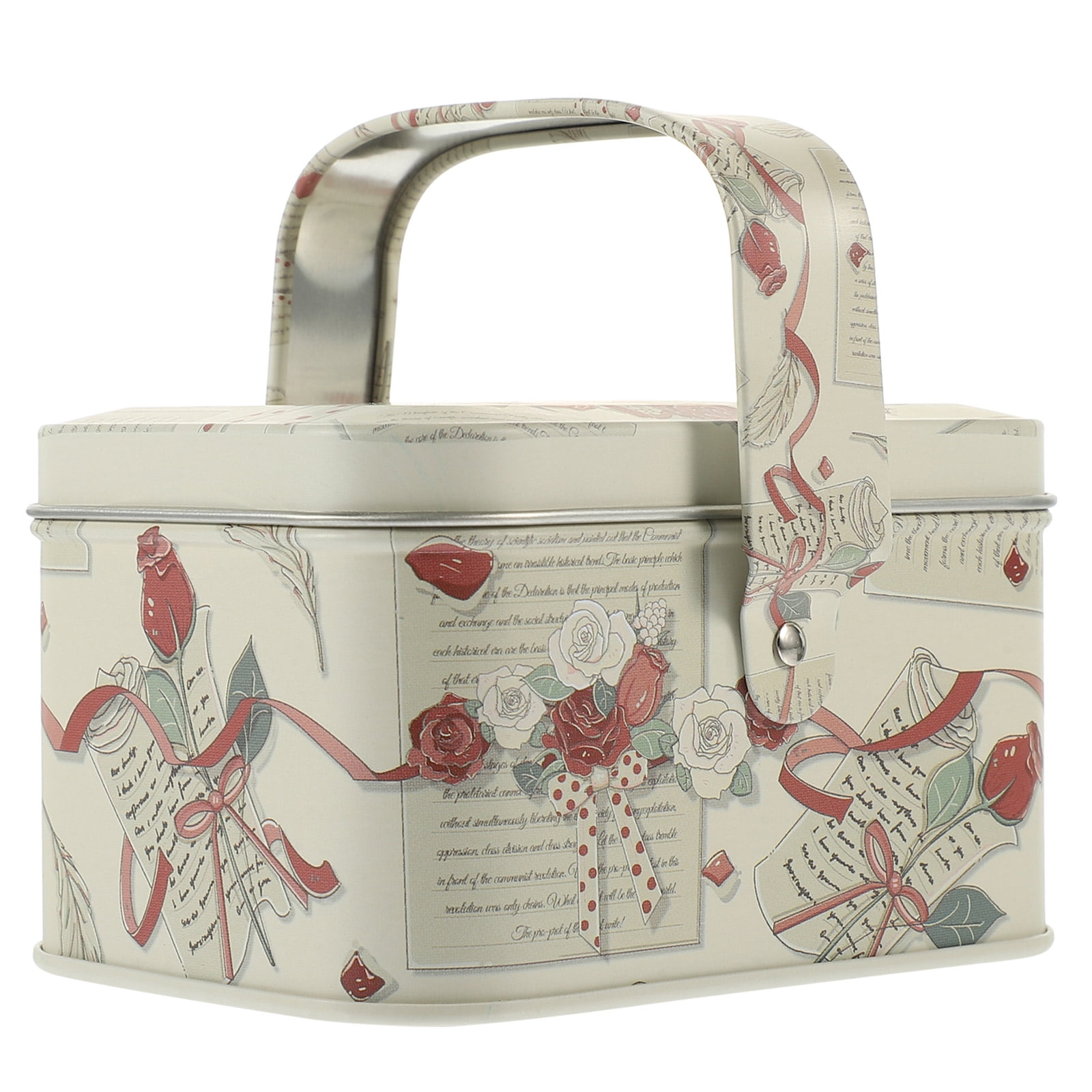 Metal Cookie Containers Christmas Gift Packaging Tin Box Jar Candy Elk ...