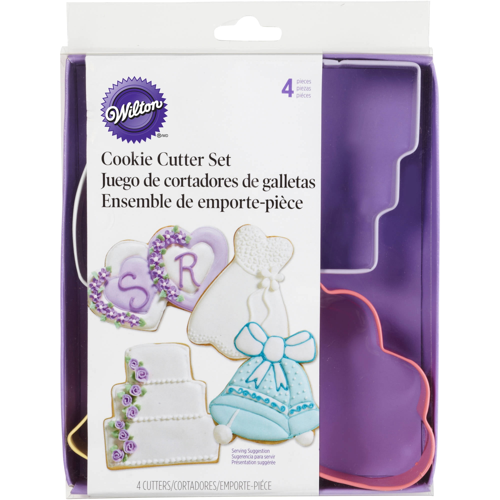 Metal Cookie Cutter Set 4/Pkg-Wedding Theme - Walmart.com
