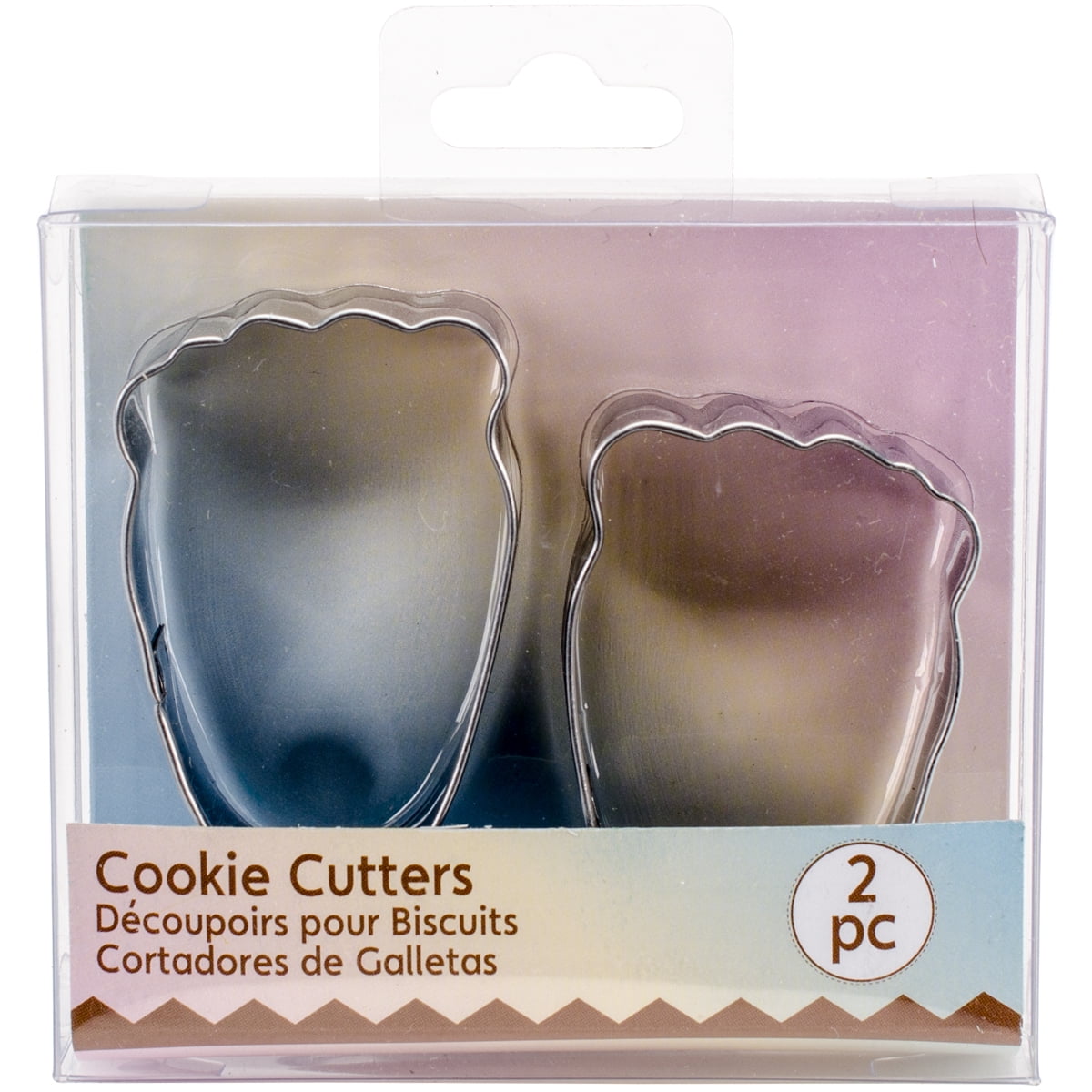 Metal Cookie Cutters 2/Pkg-Baby Feet, Pk 6, Darice - Walmart.com