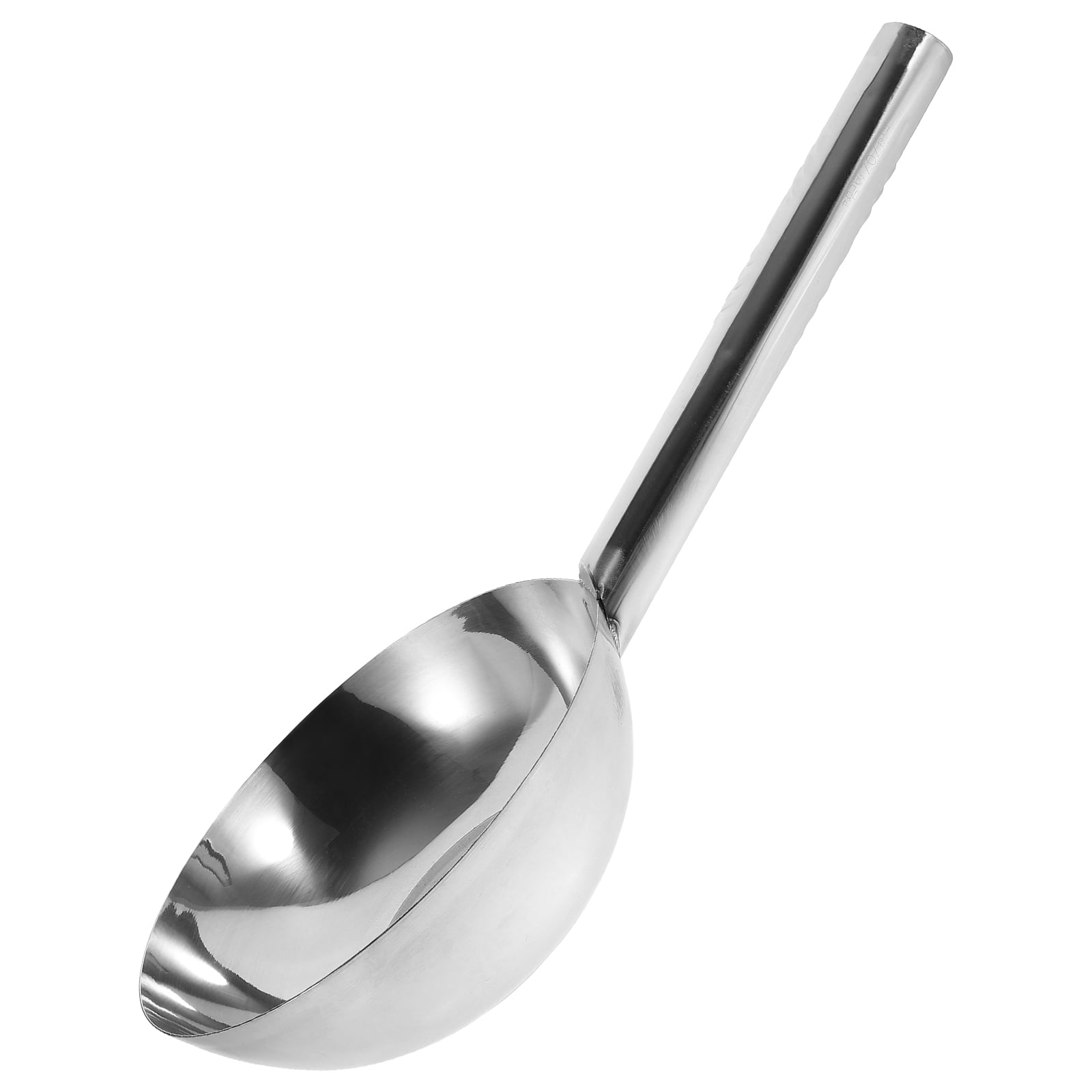 Metal Cooking Spoon Kitchen Ladle Stainless Steel Round Handle Soup ...