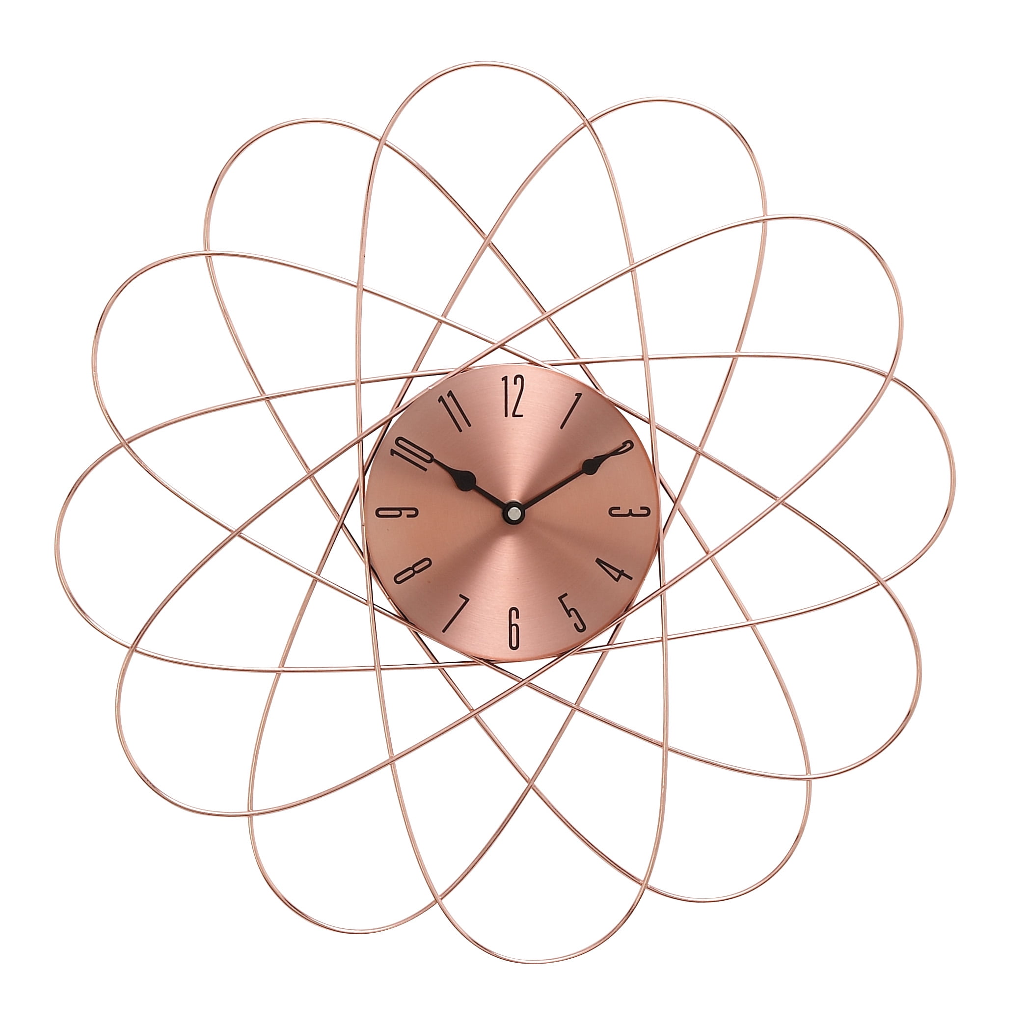 Metal Copper Wall Clock 20"D - Walmart.com