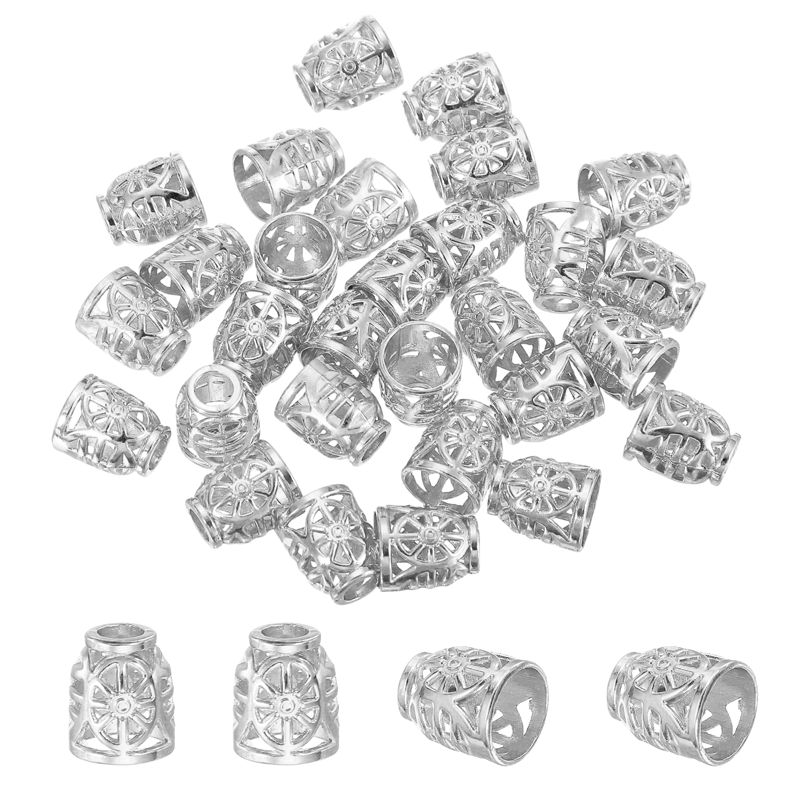 Metal Cord Locks, Rope End Lock, Bell Stopper, Hollow Bead End Cap Rope ...