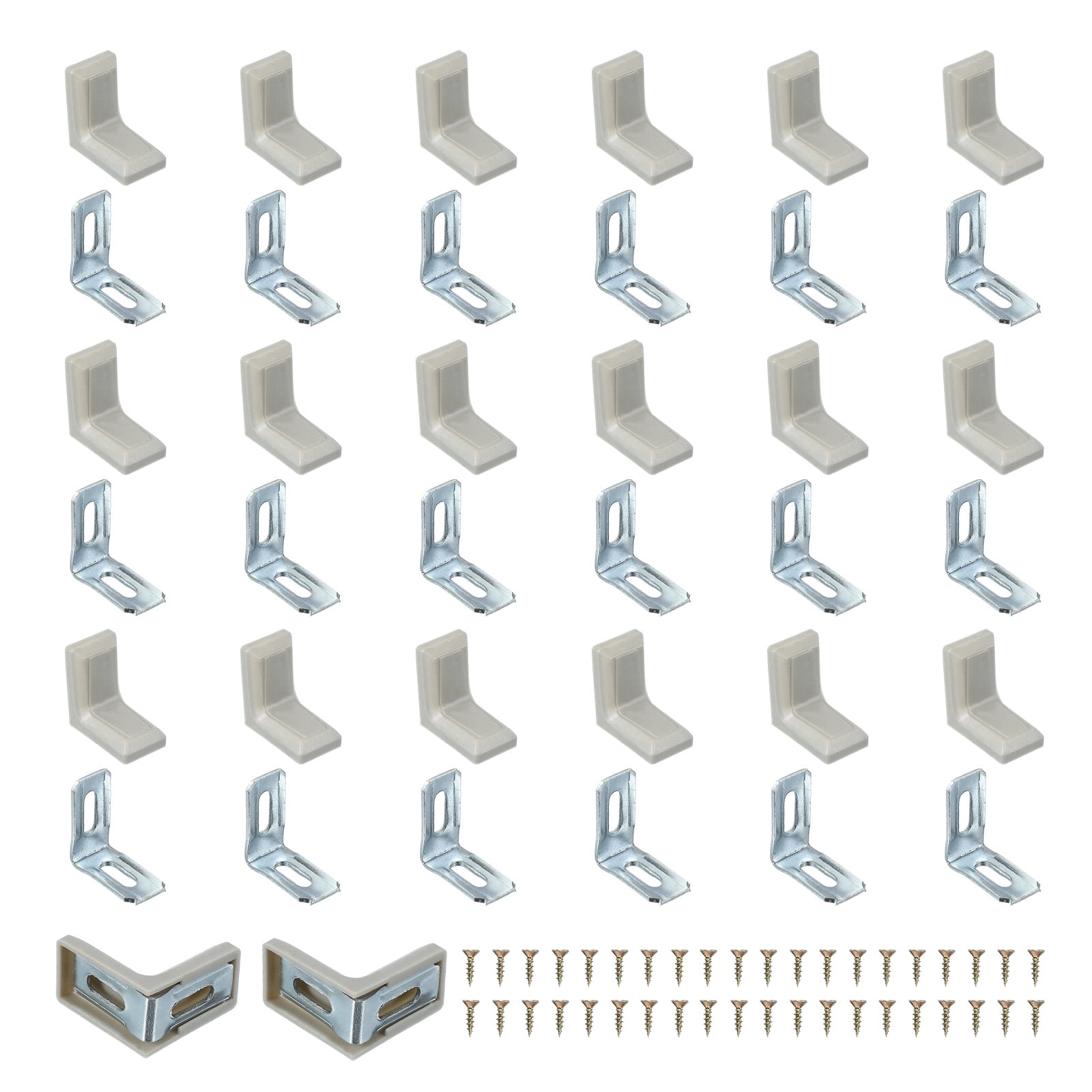 Metal Corner Braces, 20 Pack L-Shape Bracket Right Angle Board Holder ...