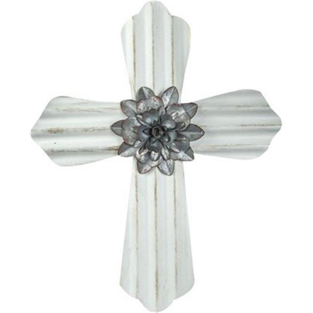 Metal Corrugated Wall Cross Cream - Walmart.com