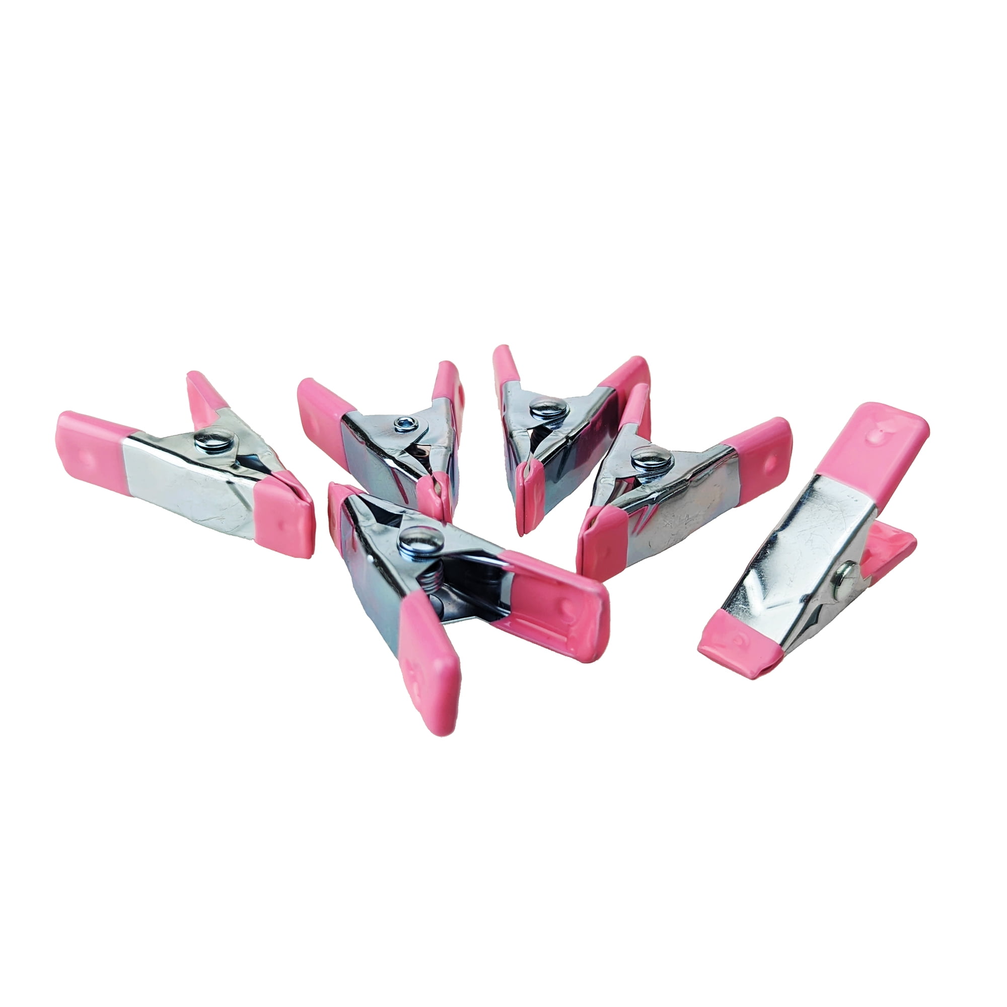Metal Craft Clamps Clip, Pink/Silver, 2-Inch, 6-Count - Walmart.com