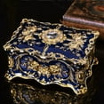 Metal Crafts European Style Retro Jewelry Box Creative High-end Ring ...