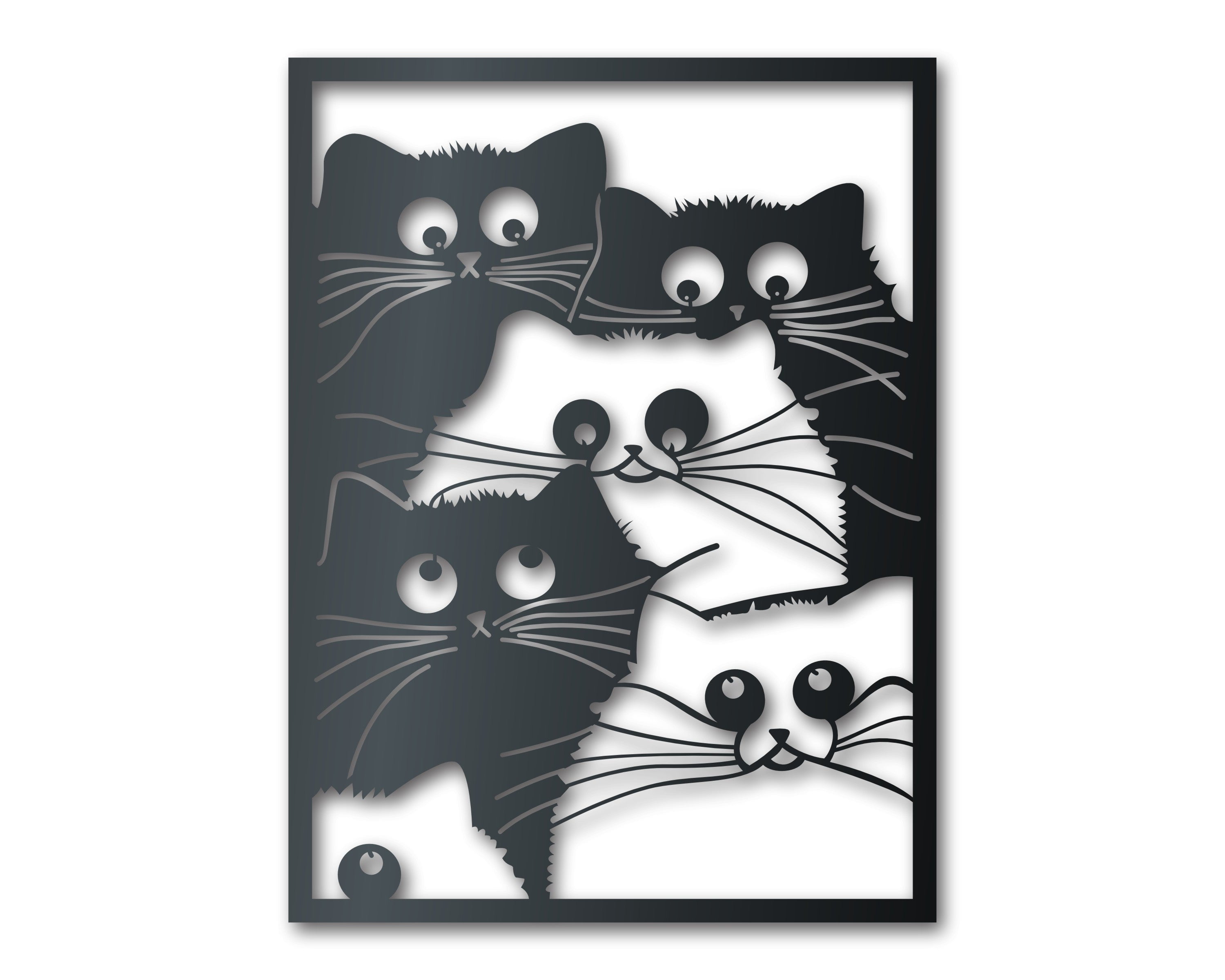 Metal Crazy for Cats Wall Art | Indoor Outdoor | Up to 46" | Over 20 ...