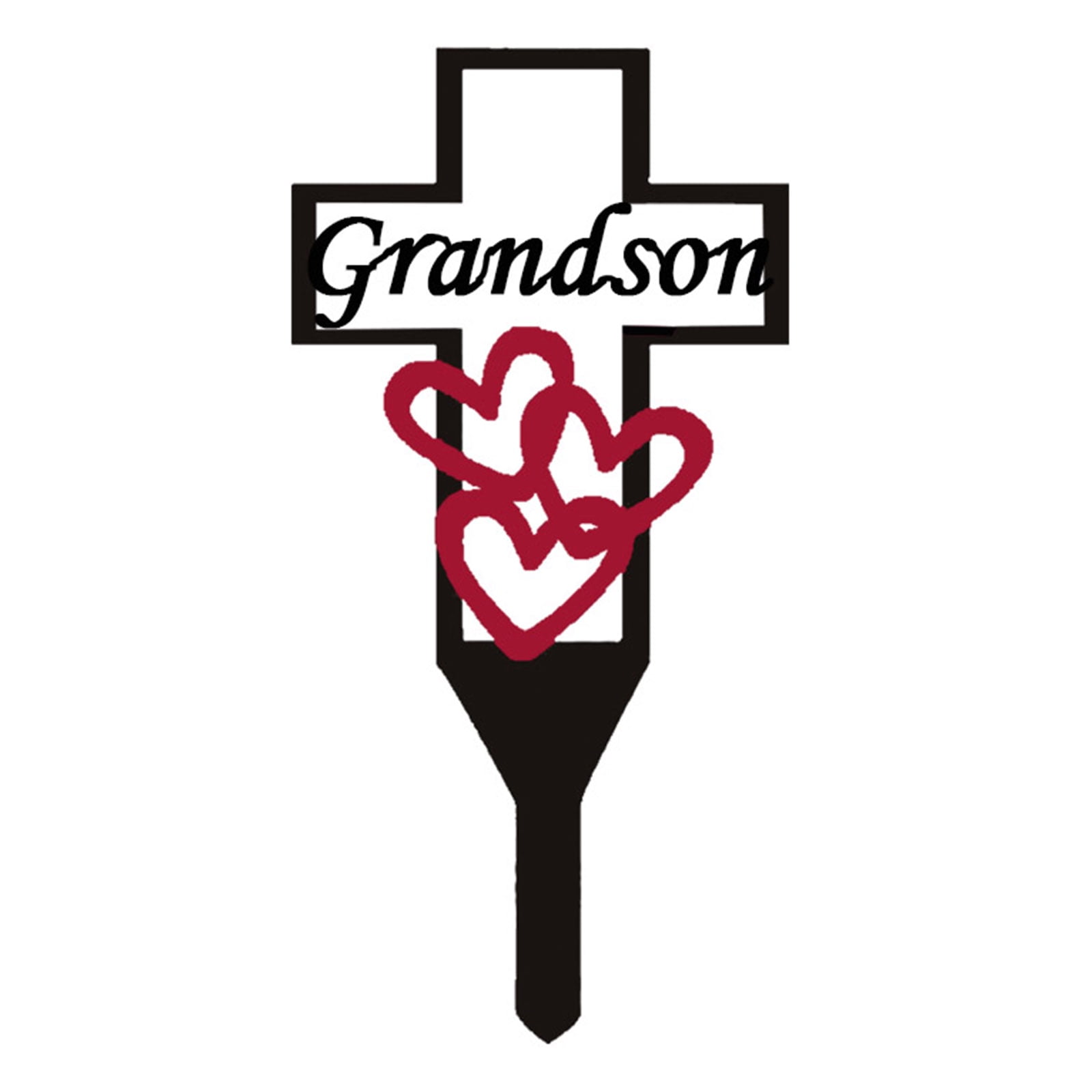 Metal Cross Garden Stake Graves Cemetery Decorations, Cemetery Memorial ...