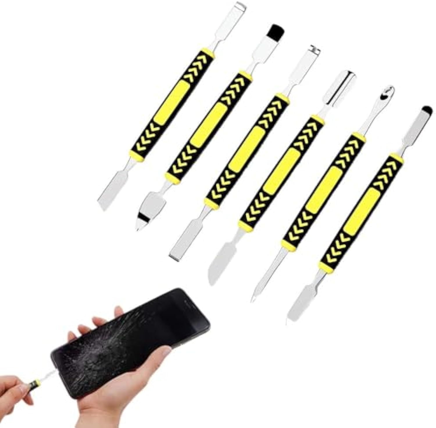 Metal Crowbar 6-Piece Set, 2025 New Mini Crowbar Kit with Double Edge ...