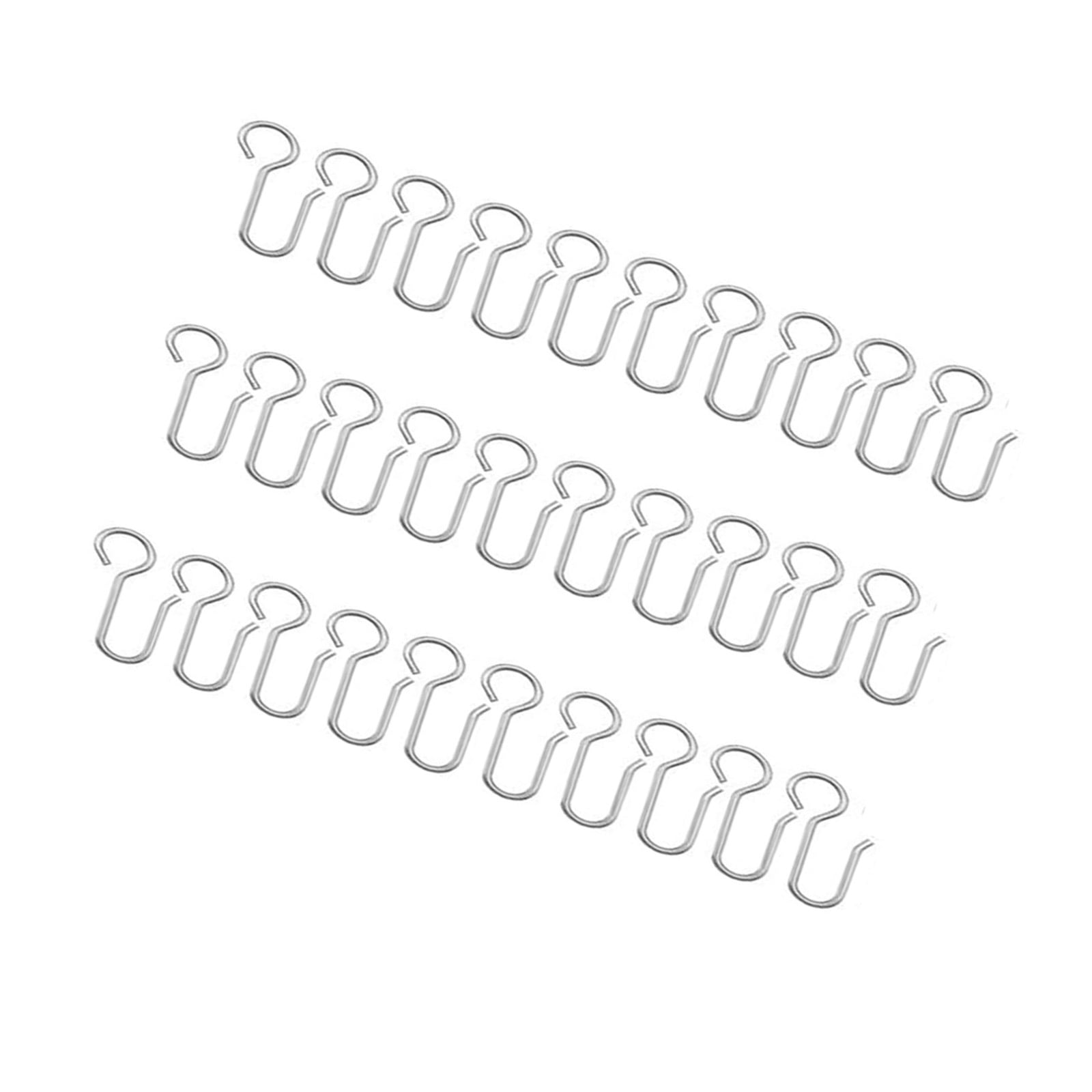 Metal Curtain Hooks for Drapes 30 Pack Drapery Hooks Curtain Track ...