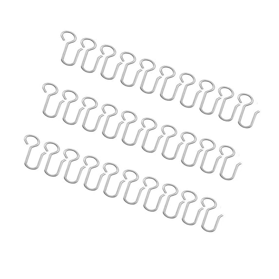 Metal Curtain Hooks for Drapes 30 Pack Drapery Hooks Curtain Track ...