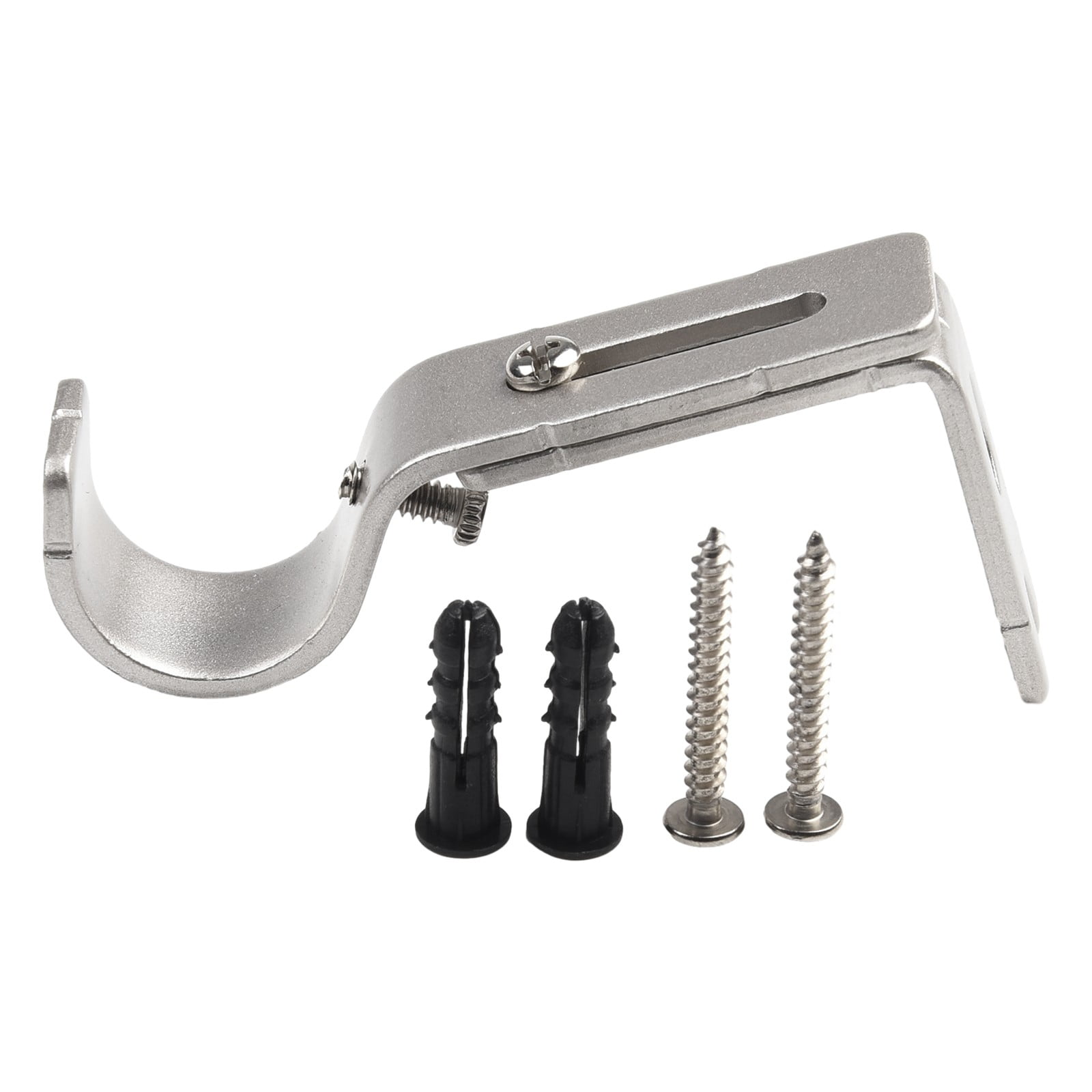 Metal Curtain Rod Brackets set for Drapery Rod Poles with Screws and ...