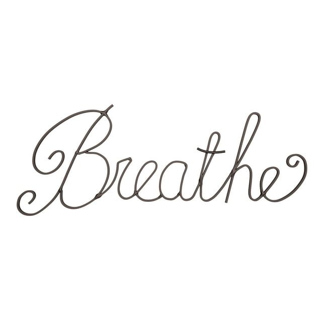Metal Cutout- Breathe Decorative Wall Sign-3D Word Art Home Accent ...