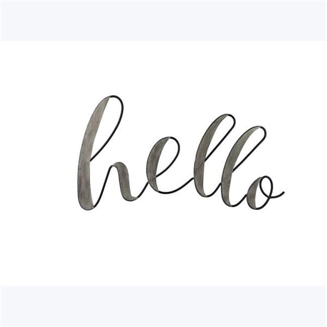 Metal Cutout Hello Wall Decor - Walmart.com