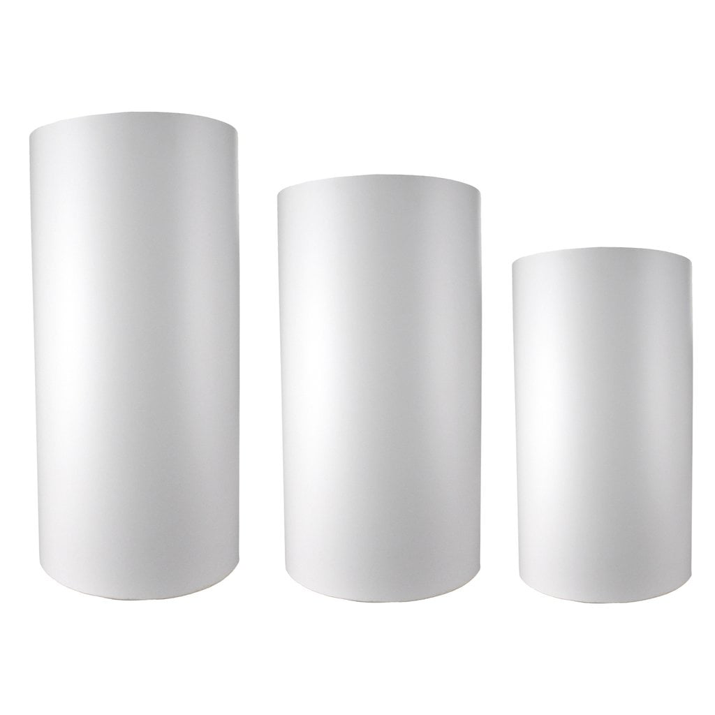 Metal Cylinder Stands, Assorted Sizes, 3-Pack, White - Walmart.com