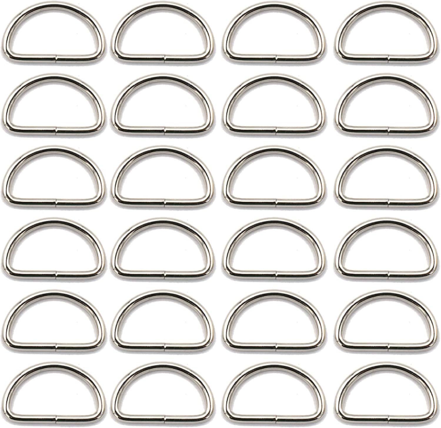 Metal D Rings D Buckles - 1 Inch Non Welded D-Shape Buckle Clips Belt ...