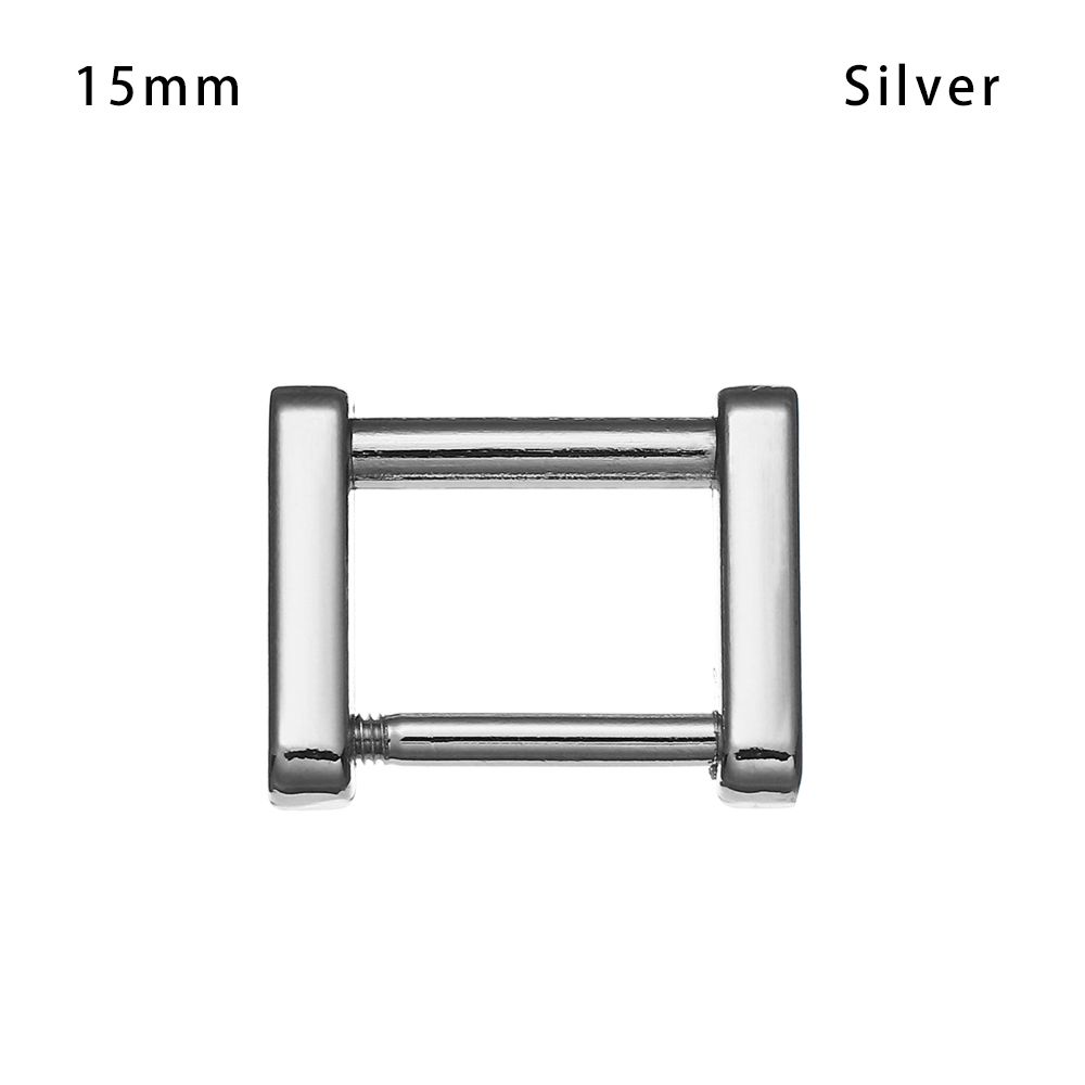 Metal DIY Shoulder Webbing Buckle Leather Craft Clasp Screw Rings ...