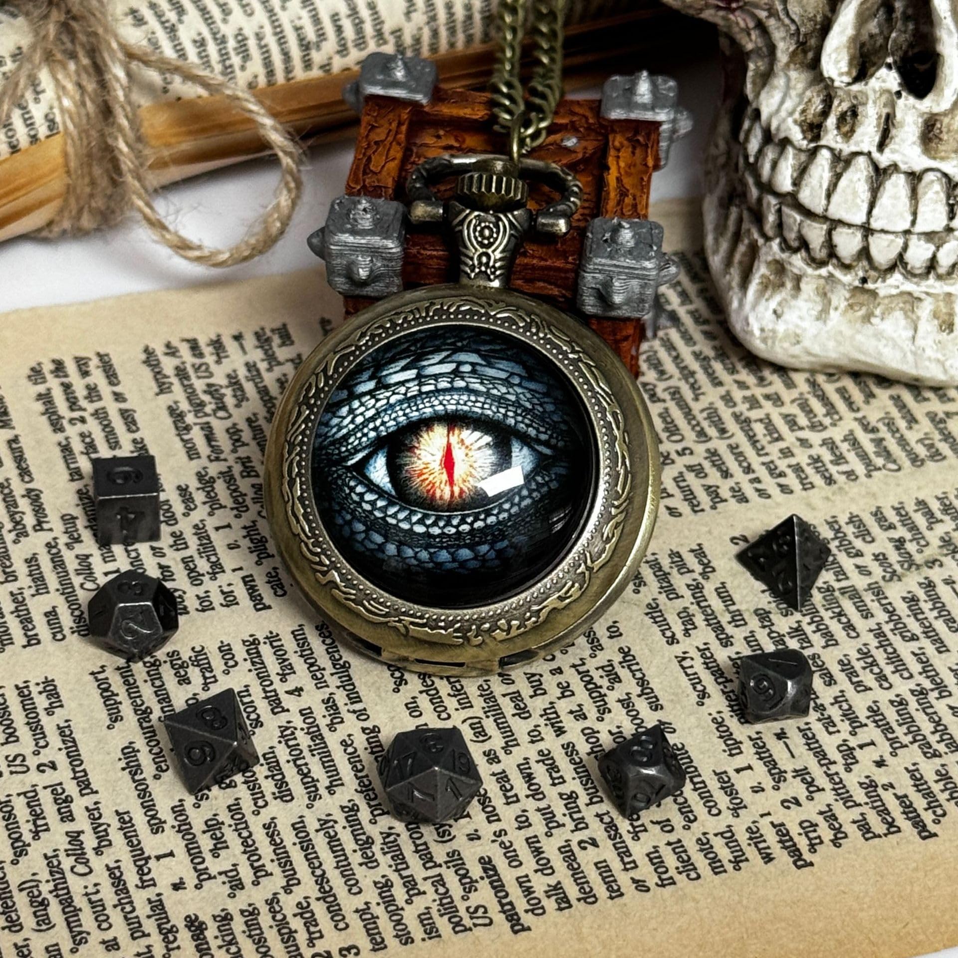 Metal DND Dice for OIF8 Dungeons and Dragons, Mini DND 7-Die Set with ...