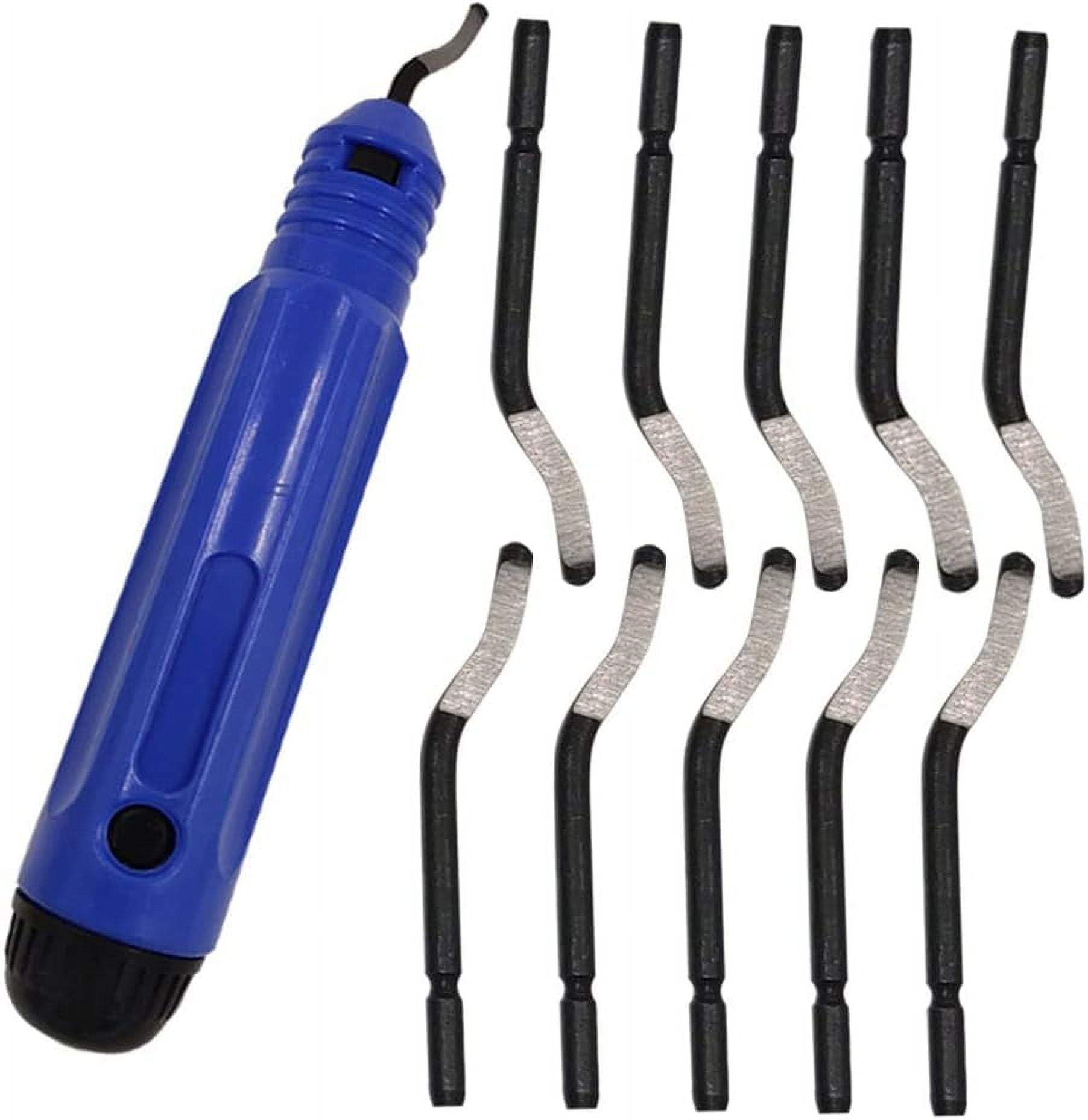 Metal Deburring Tool Kit 11 pcs High-Speed Steel Rotary Burr Removal ...