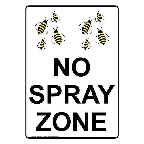 Metal Deco Signes No Spray Zone Sign Metal Signs Funny Yard Sign ...