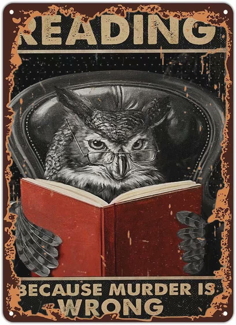 Metal Decor for Kitchen Metal Sign Reading Because Murder Is Wrong ...