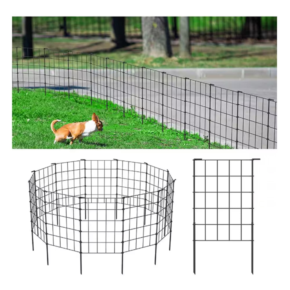 Metal Decorative Garden Fence (about 20 pieces), metal frame fence ...