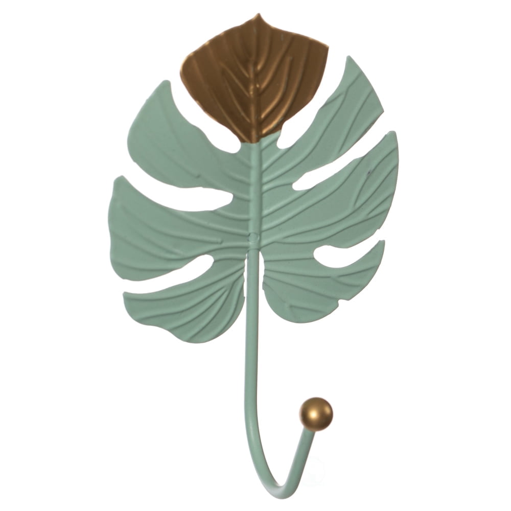 Metal Decorative Modern Wall Mounted Hook Leaf Design Single Prong ...