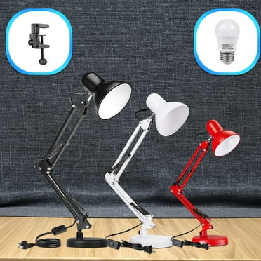 Integrated LED Desk Lamp, Dimmable Office Lamp with Adjustable Arm, for ...