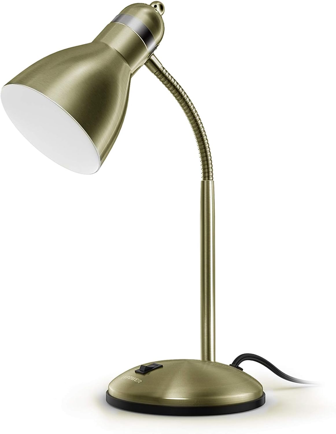 Metal Desk Lamp, Eye-Caring Table Lamp, Study Lamps with Flexible Goose ...