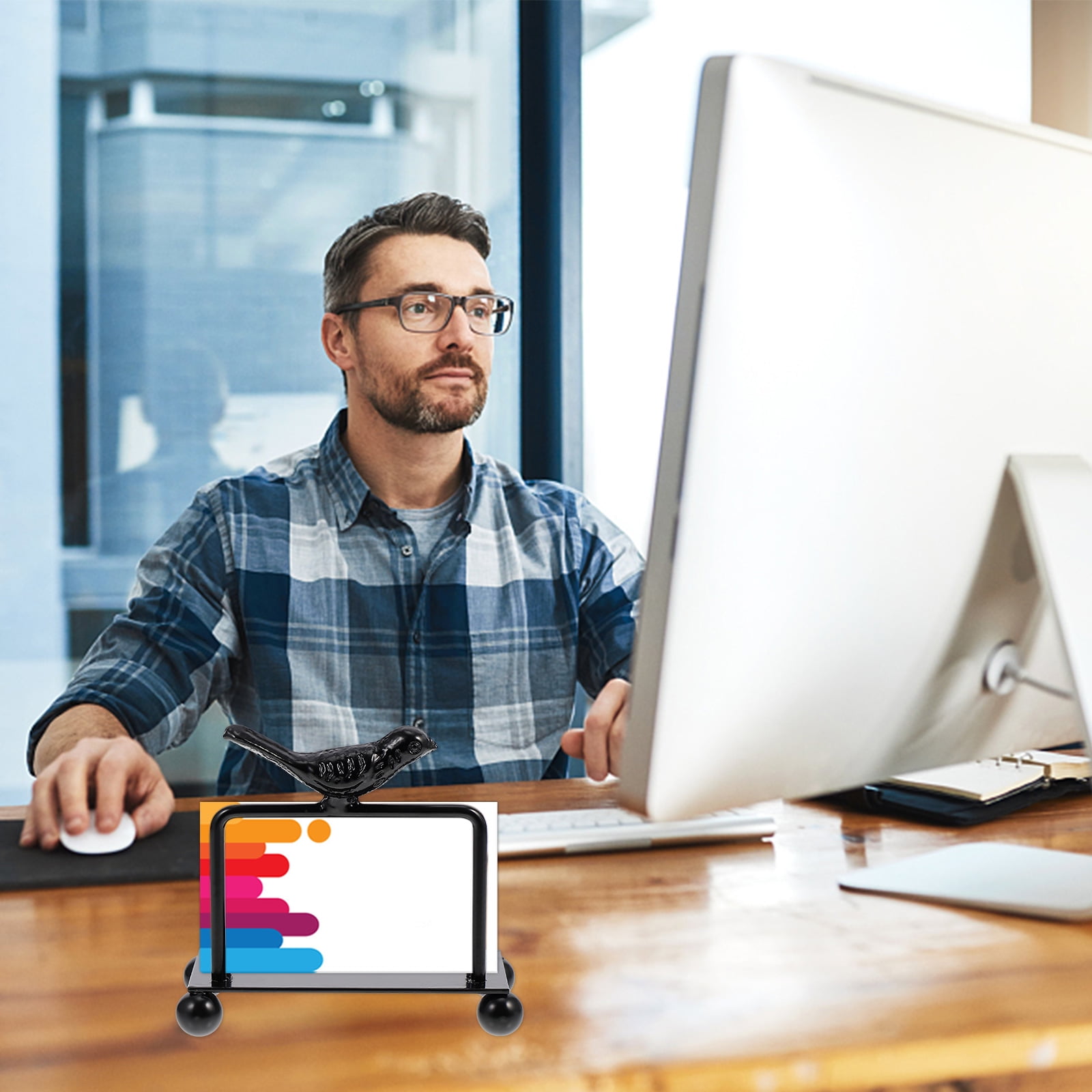 Metal Desktop Cards Holders Business Cards Display Stand Desk ...