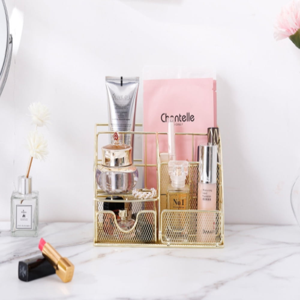 Metal Desktop File Organizer Office Storage Rack Document Holder Space ...