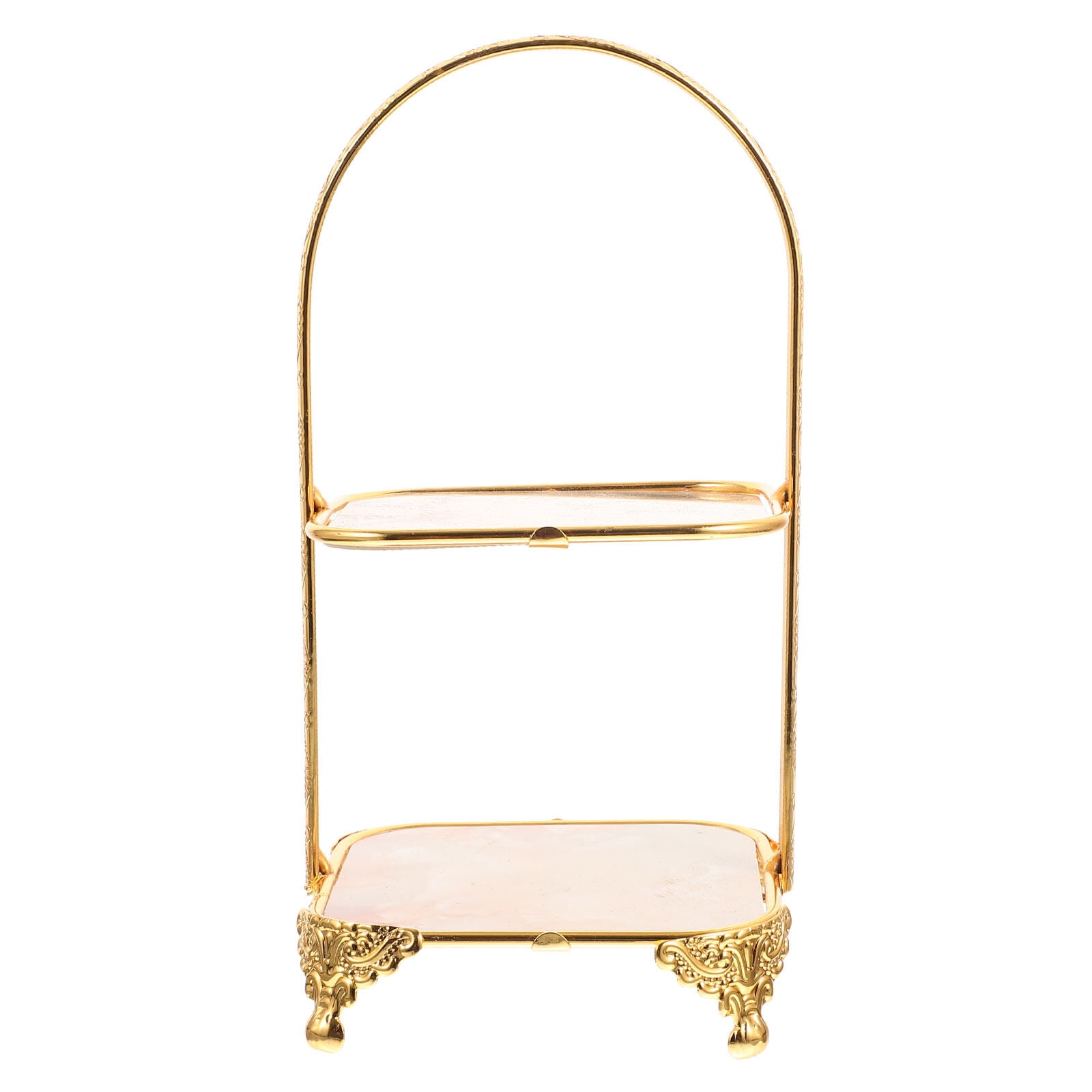 Metal Dessert Stand Portable Cake Holder Portable Dessert Tray Tiered ...