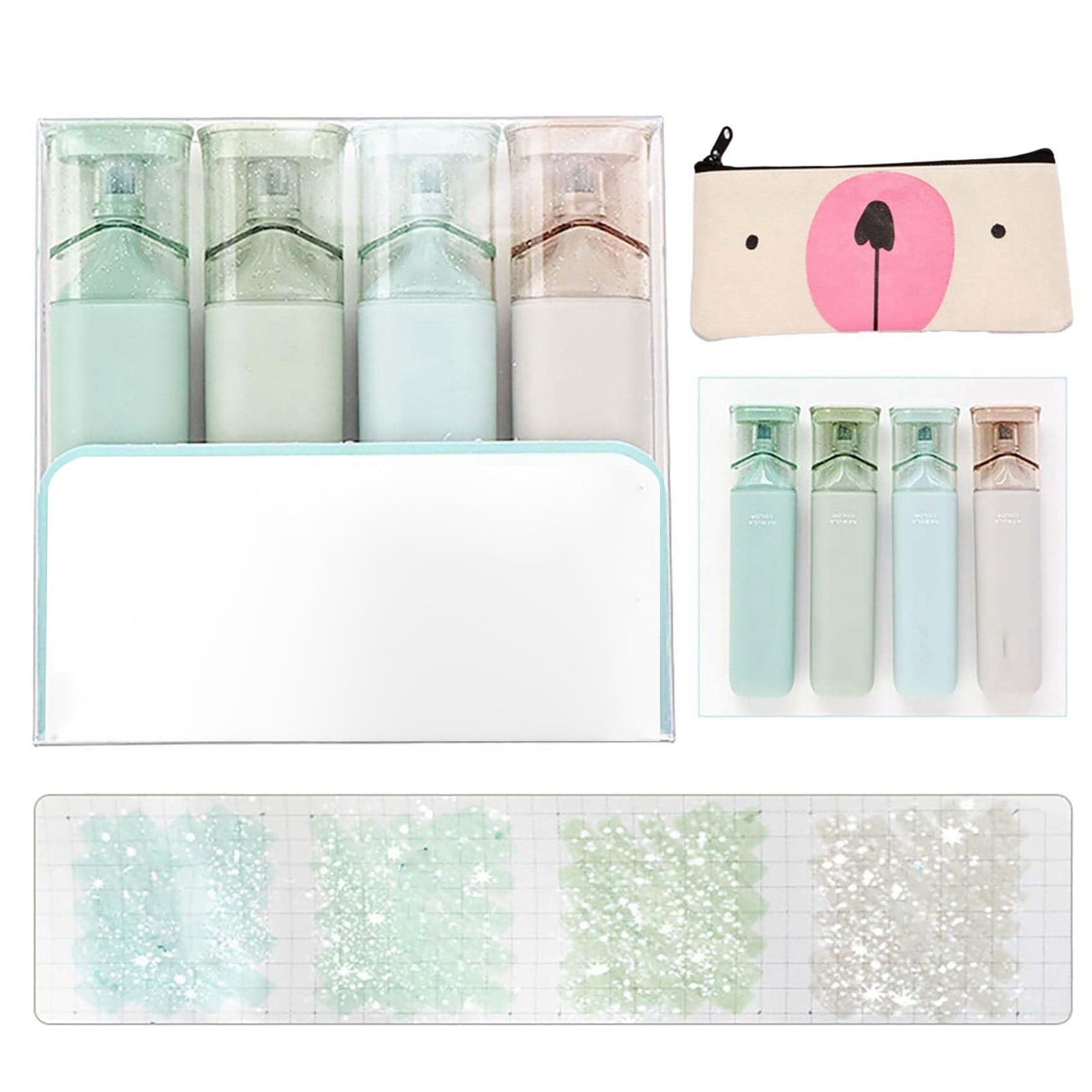 Metal Detectable Pens Inkwell Glass Cut Note Pens Good Note Taking Pens ...